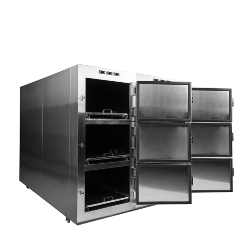 YSSTG0106 6 bodies mortuary freezer stainless steel mortuary coolers ...