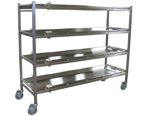 YSCFJ-04 Mobile Mortuary Cadaver Storage Rack with Wheels