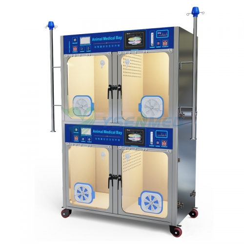 Fully functional aerobic animal ICU/Dual unit pet ICU YSVET-ICU04